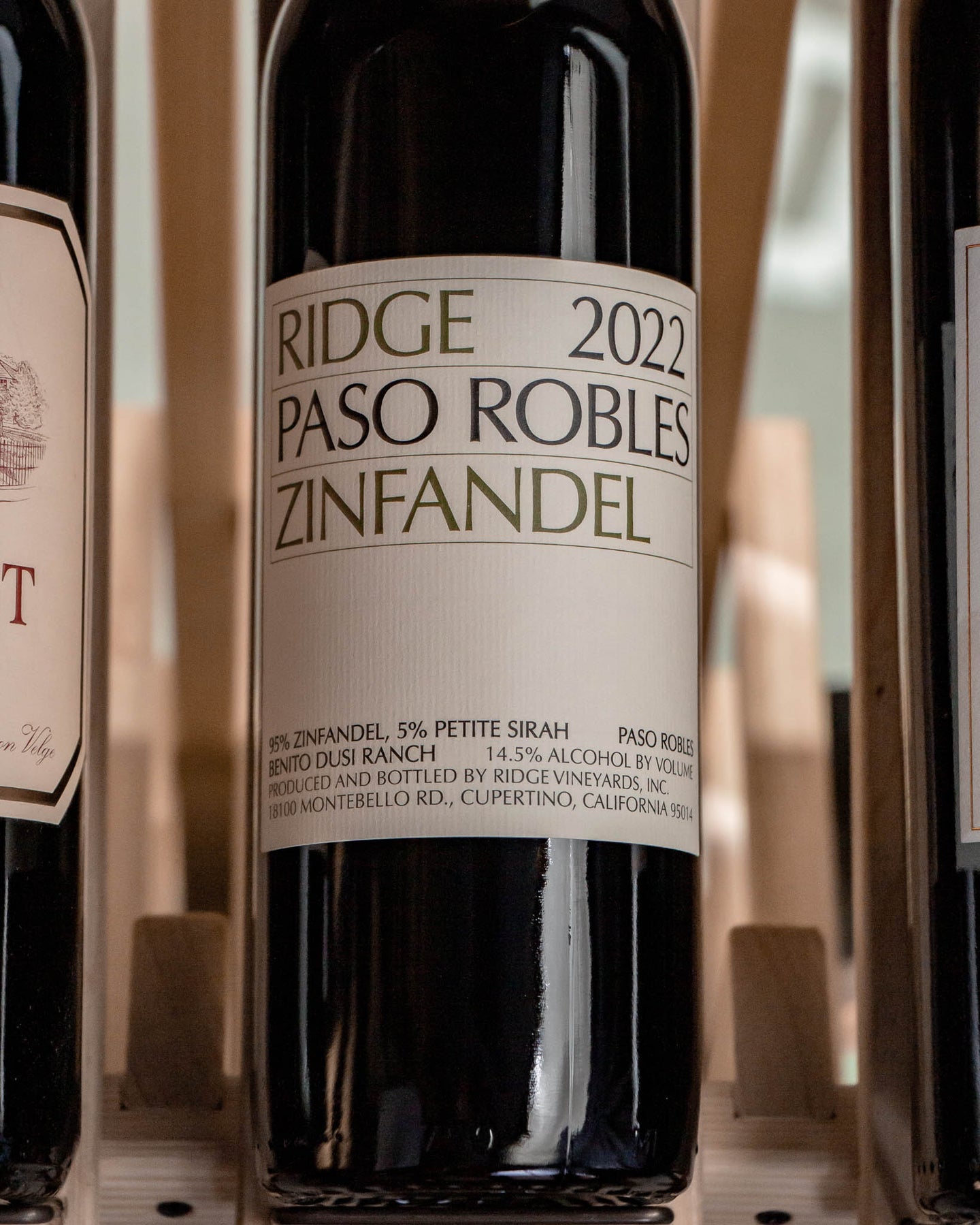 Ridge Vineyards Zinfandel Benito Dusi Ranch Paso Robles 2022 – First ...